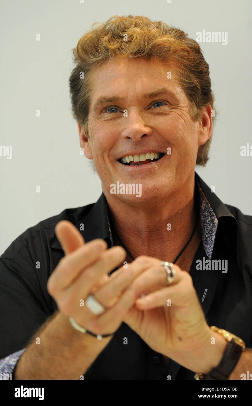 US actor and singer David Hasselhoff poses during a press conference in ...