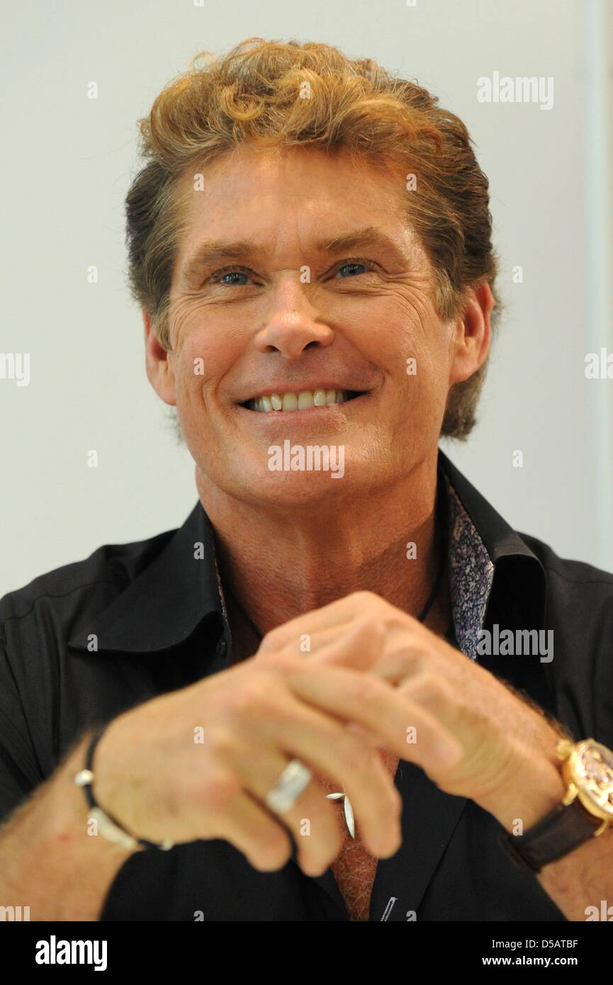 US actor and singer David Hasselhoff poses during a press conference in ...