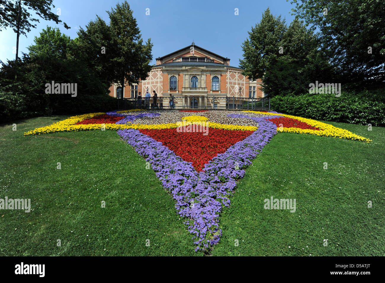 View on the Bayreuth festival Theatre in Bayreuth, Germany, 12 July ...