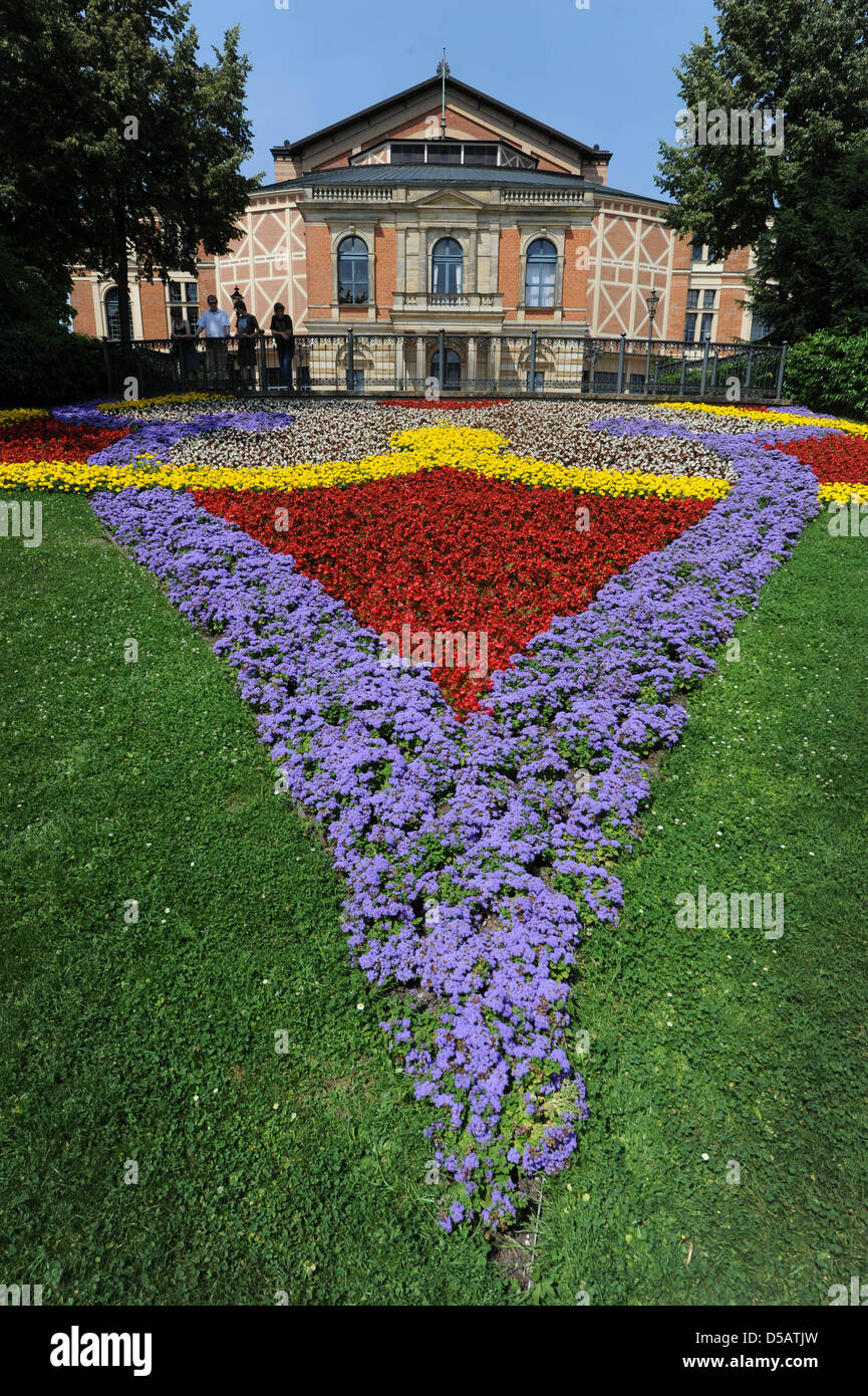 View on the Bayreuth festival Theatre in Bayreuth, Germany, 12 July ...