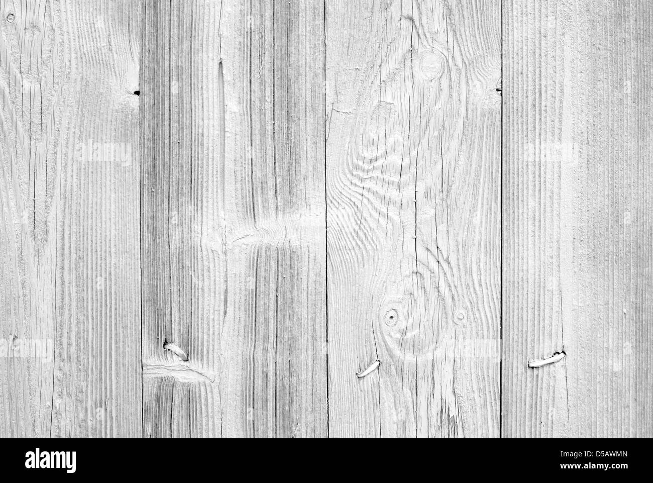 Old white wall background texture with nails and natural wooden pattern ...