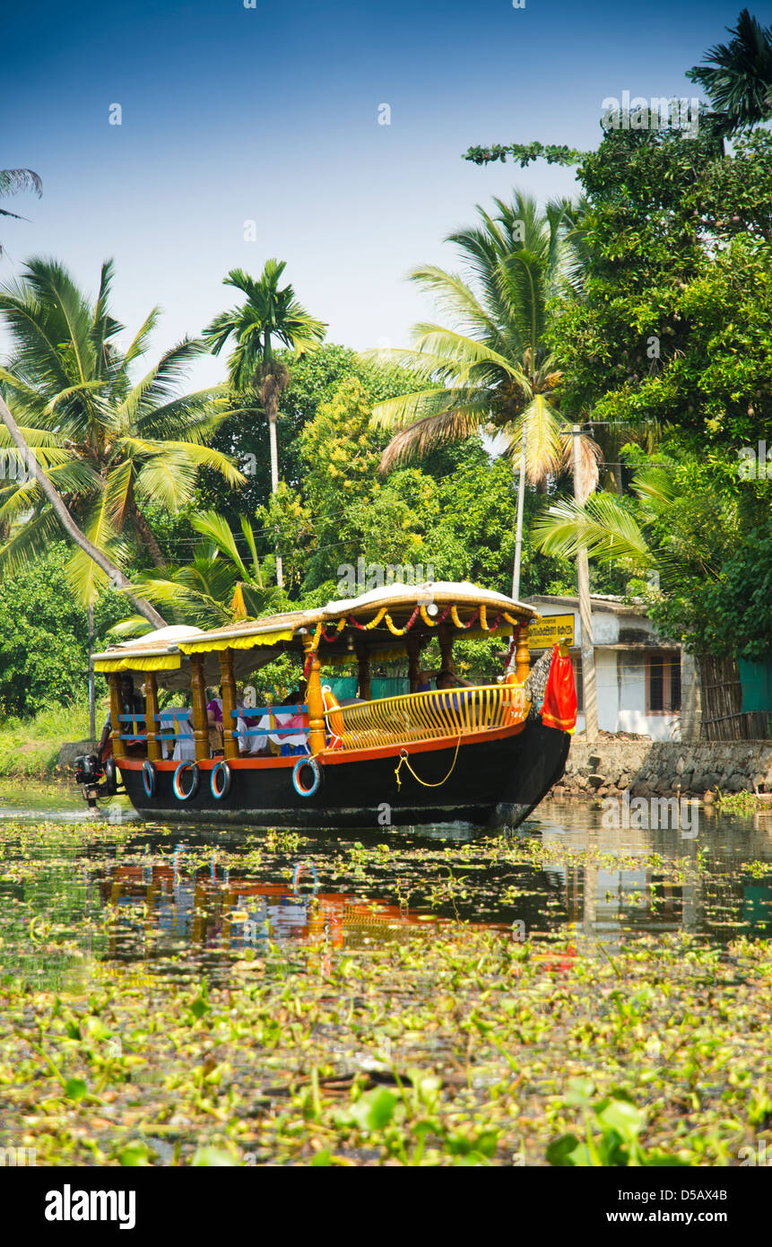A boat on Kerala Backwaters, South India Stock Photo - Alamy