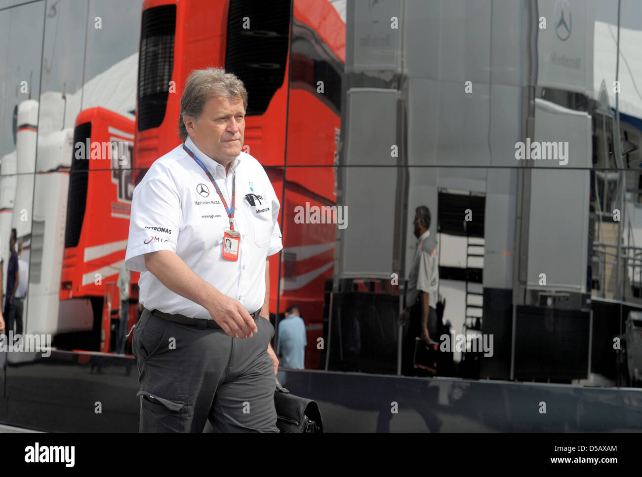 Mercedes Motorsports director Norbert Haug at Hockenheimring circuit in ...