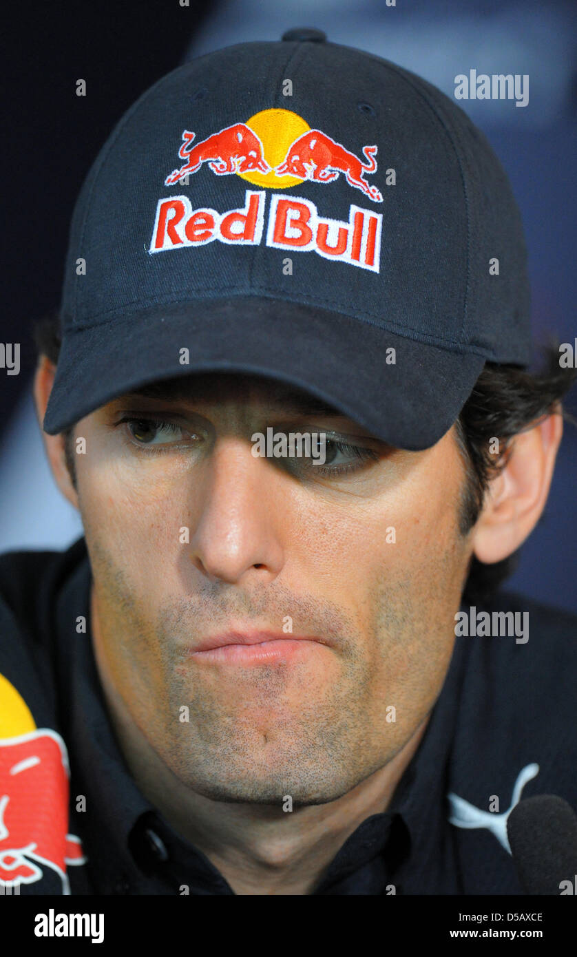 Australian driver Mark Webber of Red Bull Racing during the compulsory ...