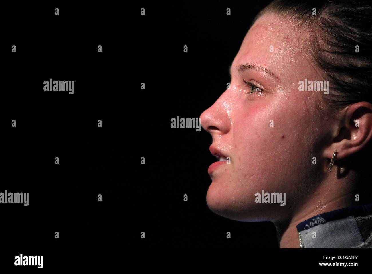 The Ukrain's Olga Kharlan during the Women's Sabre team competition at ...