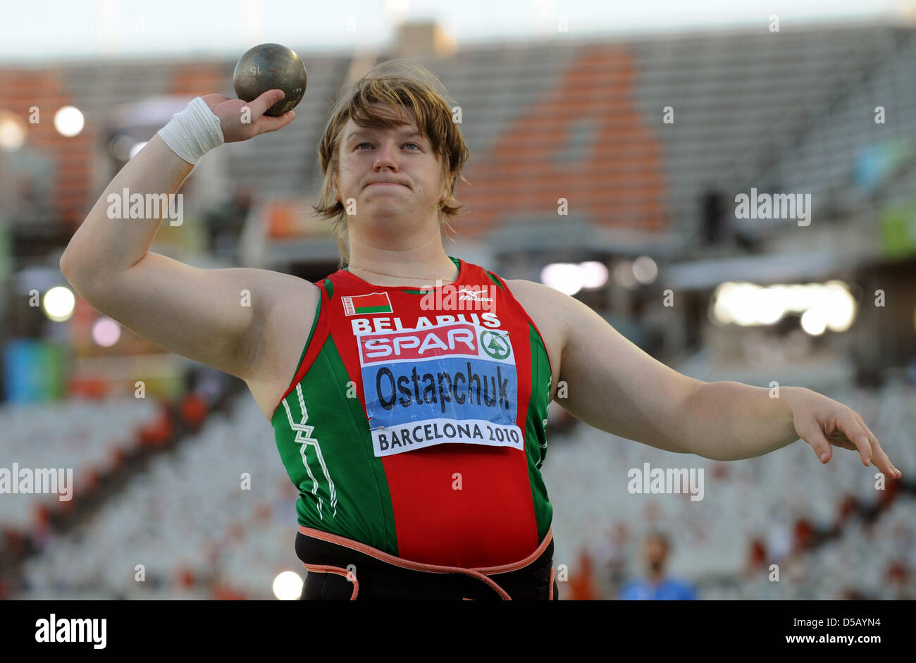 Belorussian shot putter Nadzeya Astapchuk wins the final and becomes ...