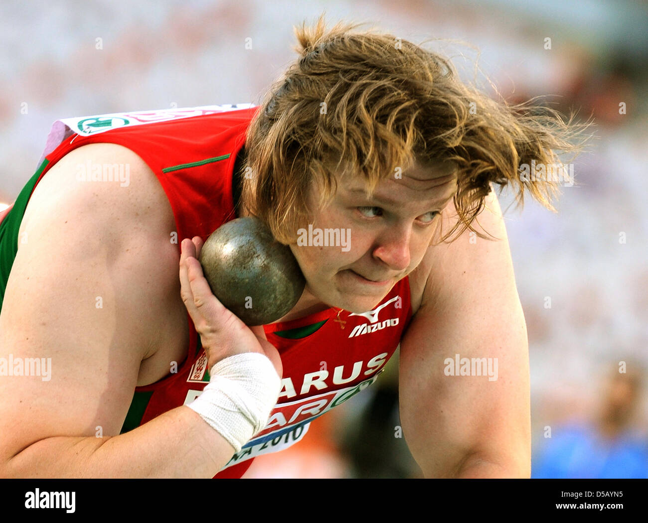 Belorussian shot putter Nadzeya Astapchuk wins the final and becomes ...