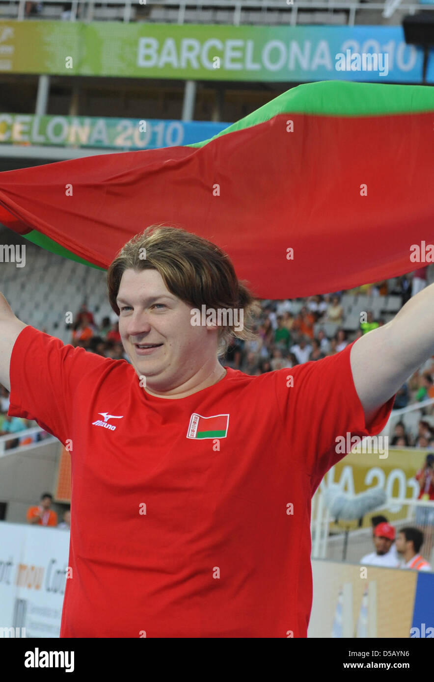 Belorussian shot putter Nadzeya Astapchuk wins the final and becomes ...