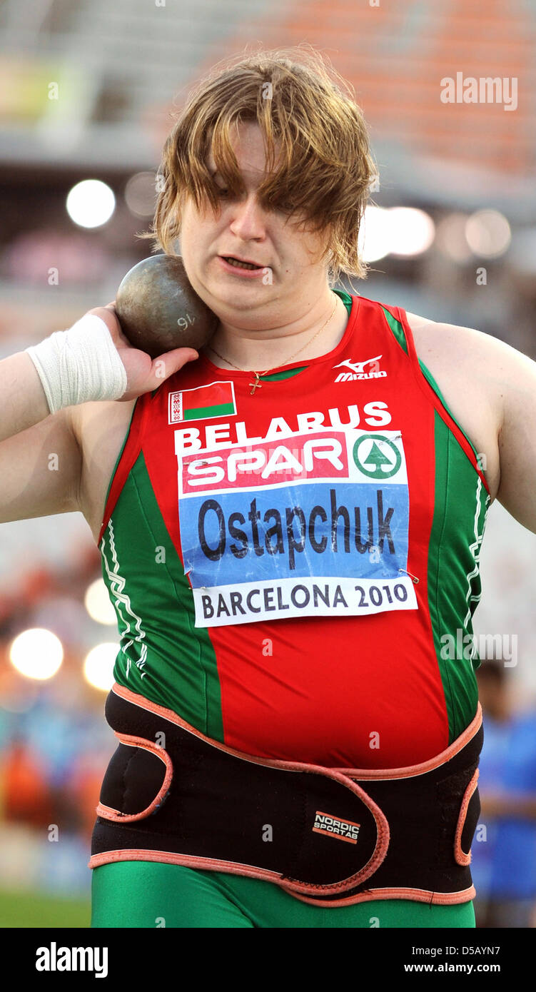 Belorussian shot putter Nadzeya Astapchuk wins the final and becomes ...