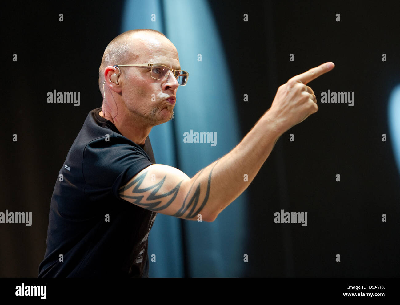 Thomas D of 'Die Fantastischen Vier' performs with other band members ...