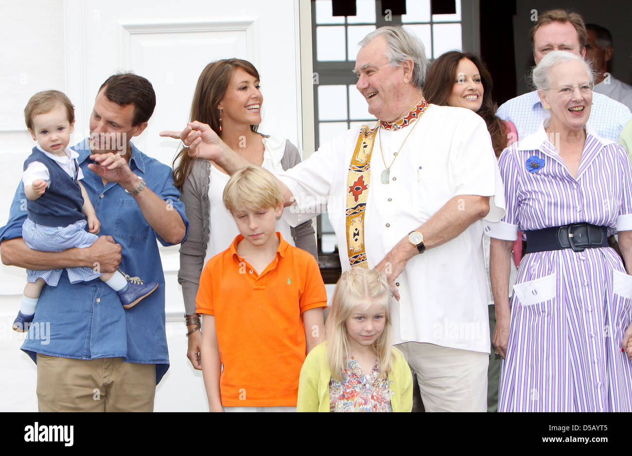 Danish Prince Joachim (L-R) with son Henrik, Princess Marie, Prince ...