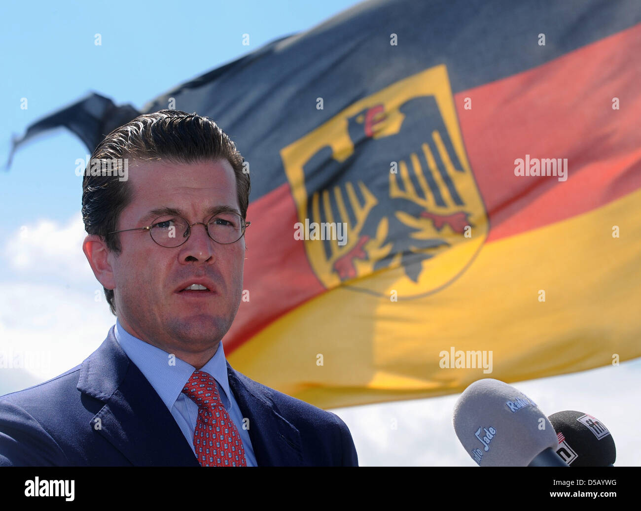 German defense minister karl theodor zu guttenberg hi-res stock ...