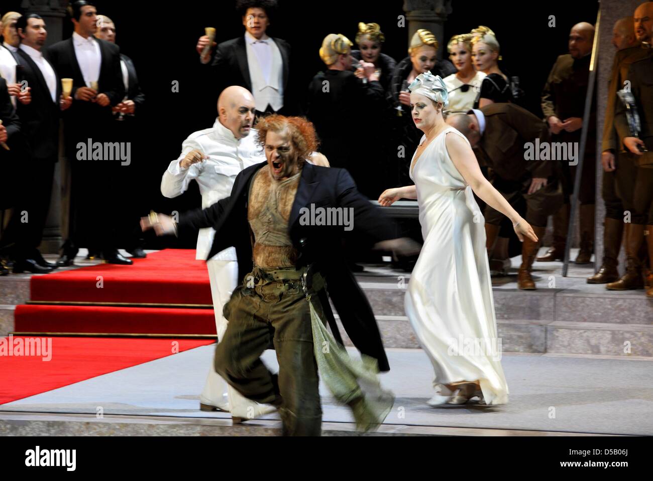 A Bayreuth festival handout released 29 July 2010 of (L-R) Ralf Lukas ...