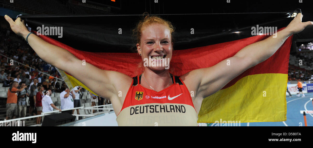 German hammer thrower and freshly crowned European champion Betty ...