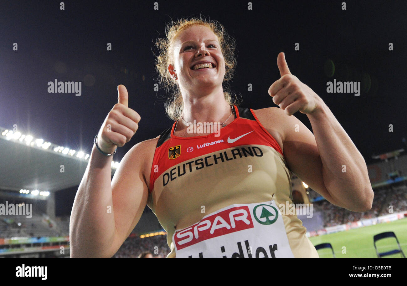 German hammer thrower and freshly crowned European champion Betty ...