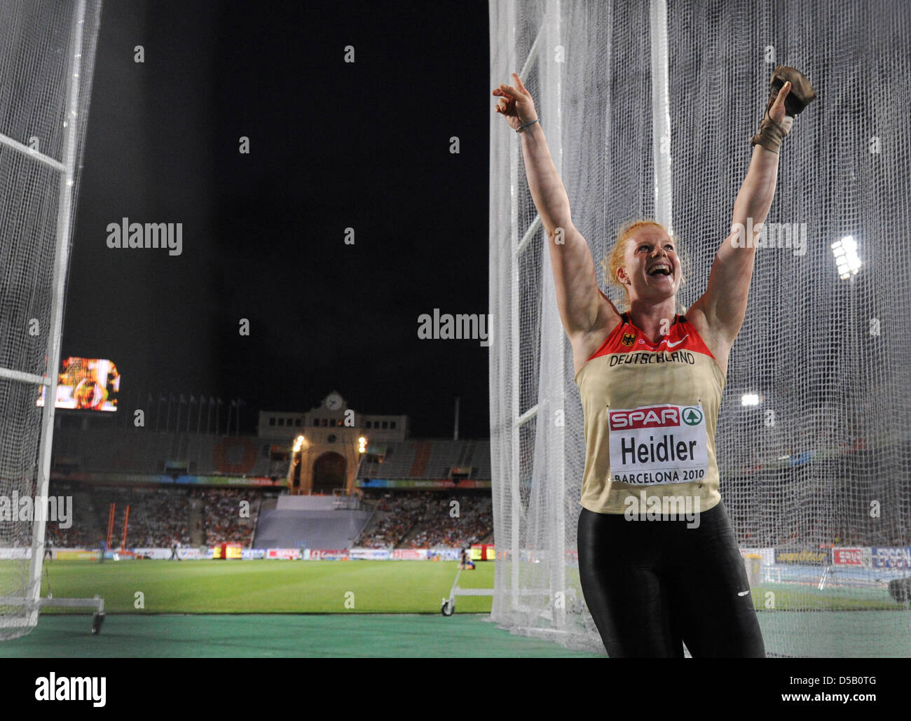 German hammer thrower and freshly crowned European champion Betty ...