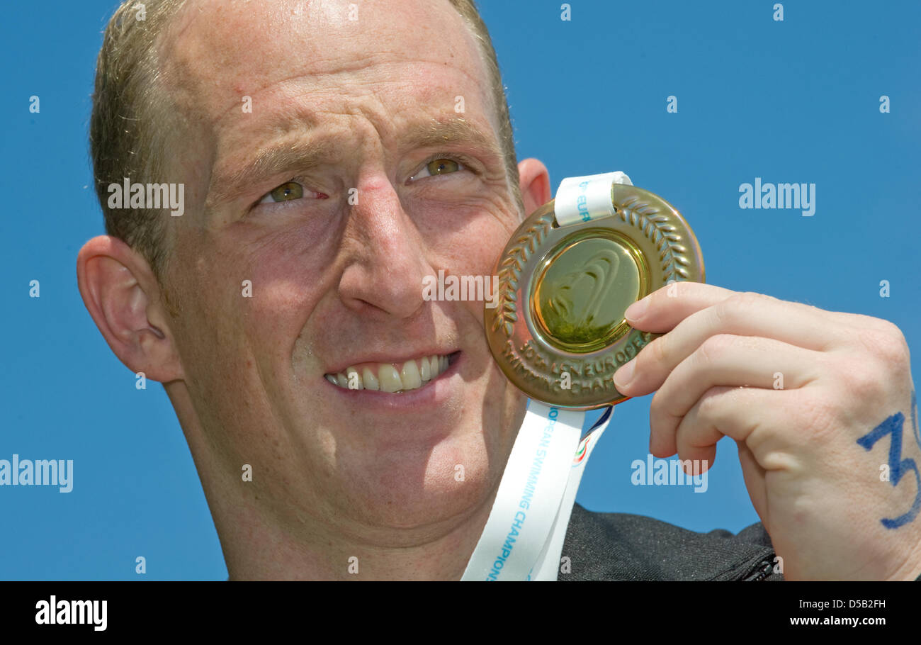 Germany's Thomas Lurz wins the 10km Open water at the 30th LEN European ...
