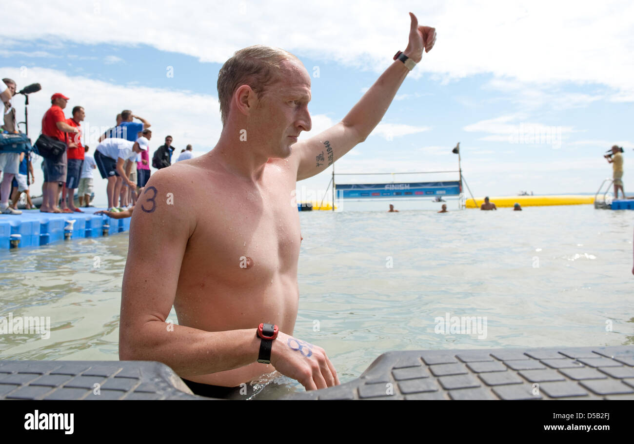 Germany's Thomas Lurz wins the 10km Open water at the 30th LEN European ...