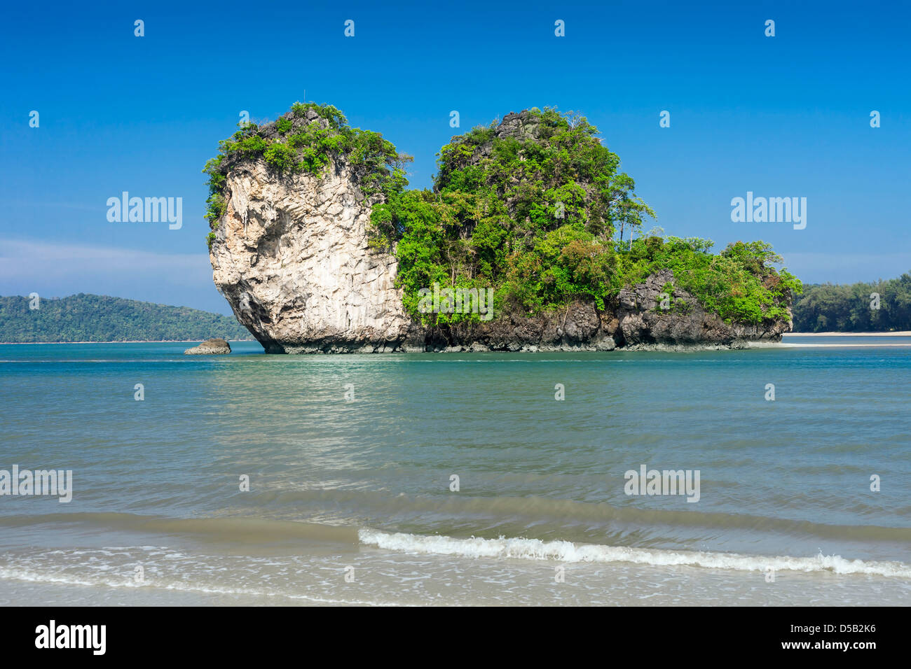 Beauty limestone rock in the sea Stock Photo - Alamy