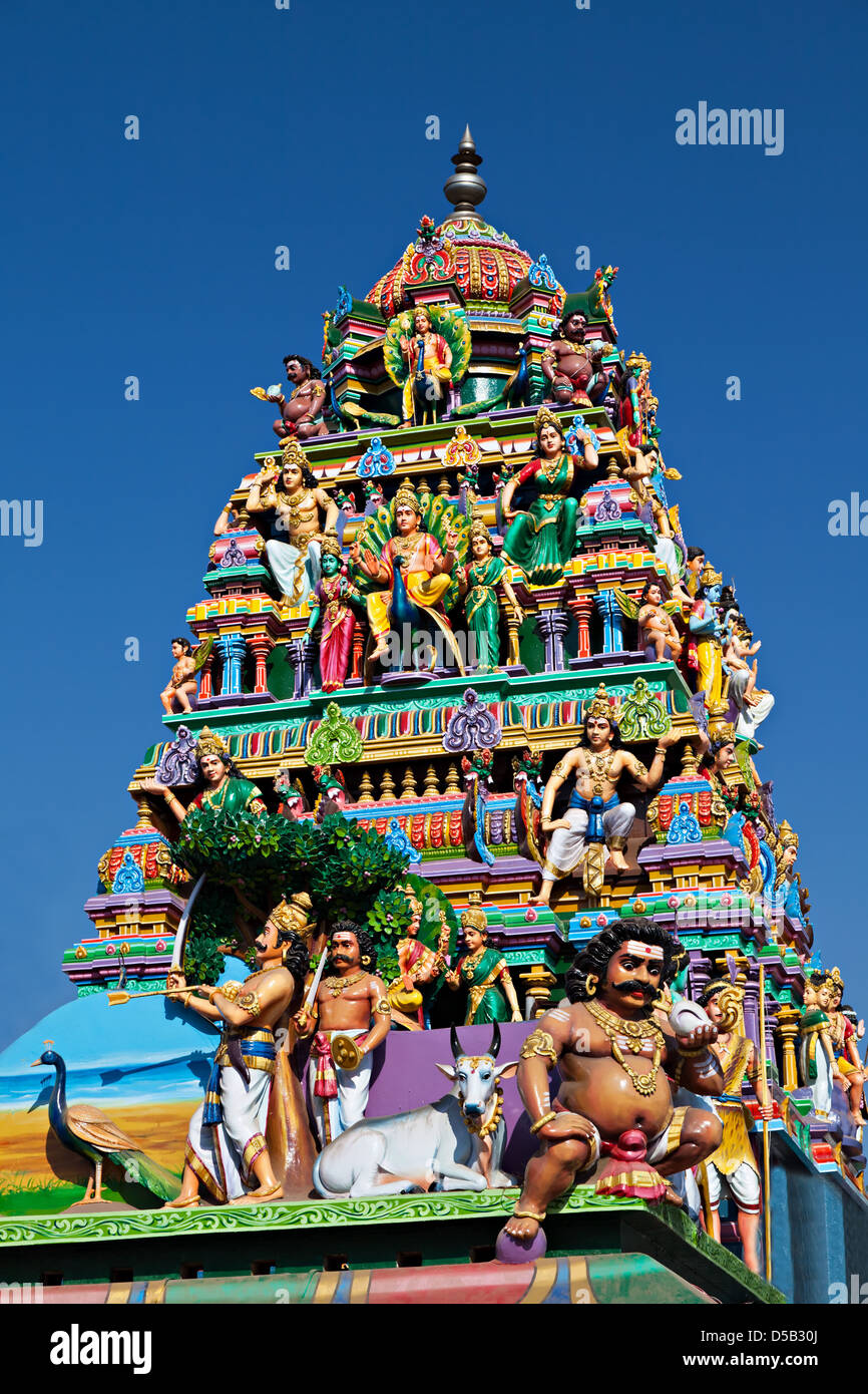 Facade hindu temple south india hi-res stock photography and images - Alamy
