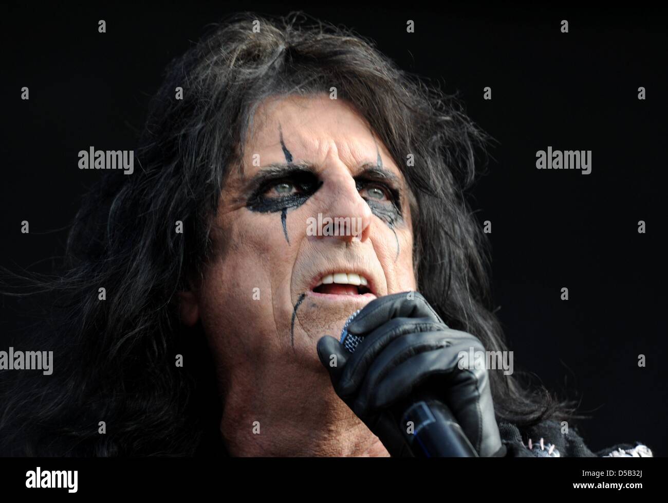 The American singer Alice Cooper performs at the open air festival in ...