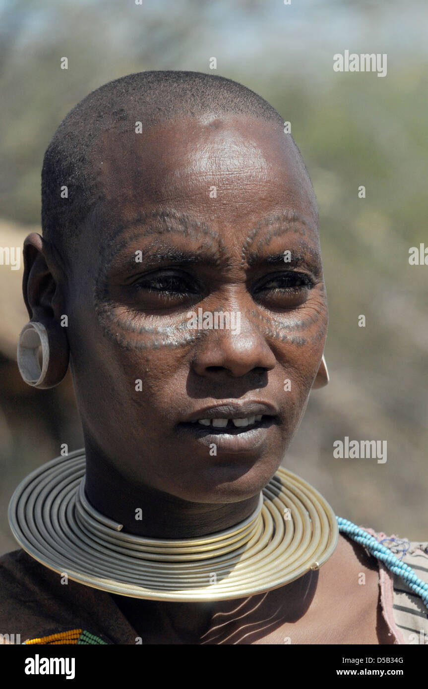 Africa, Tanzania, members of the Datoga tribe Woman Stock Photo - Alamy