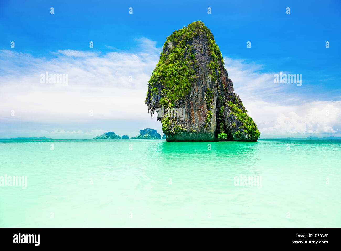 Beaty limestone rock in the ocean Stock Photo - Alamy