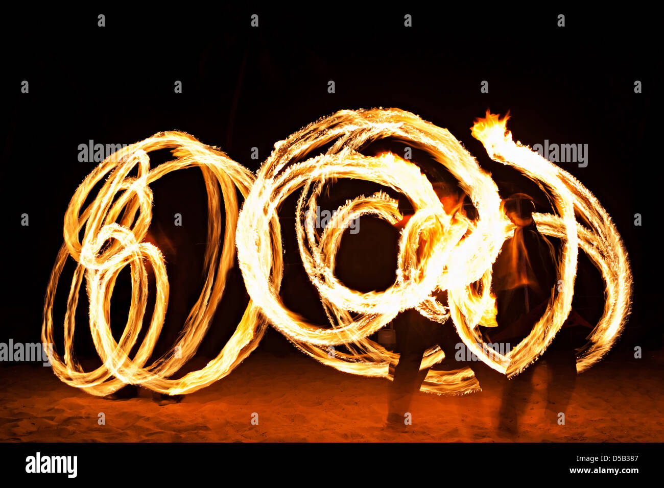 Fire show at the beach, Goa Stock Photo - Alamy