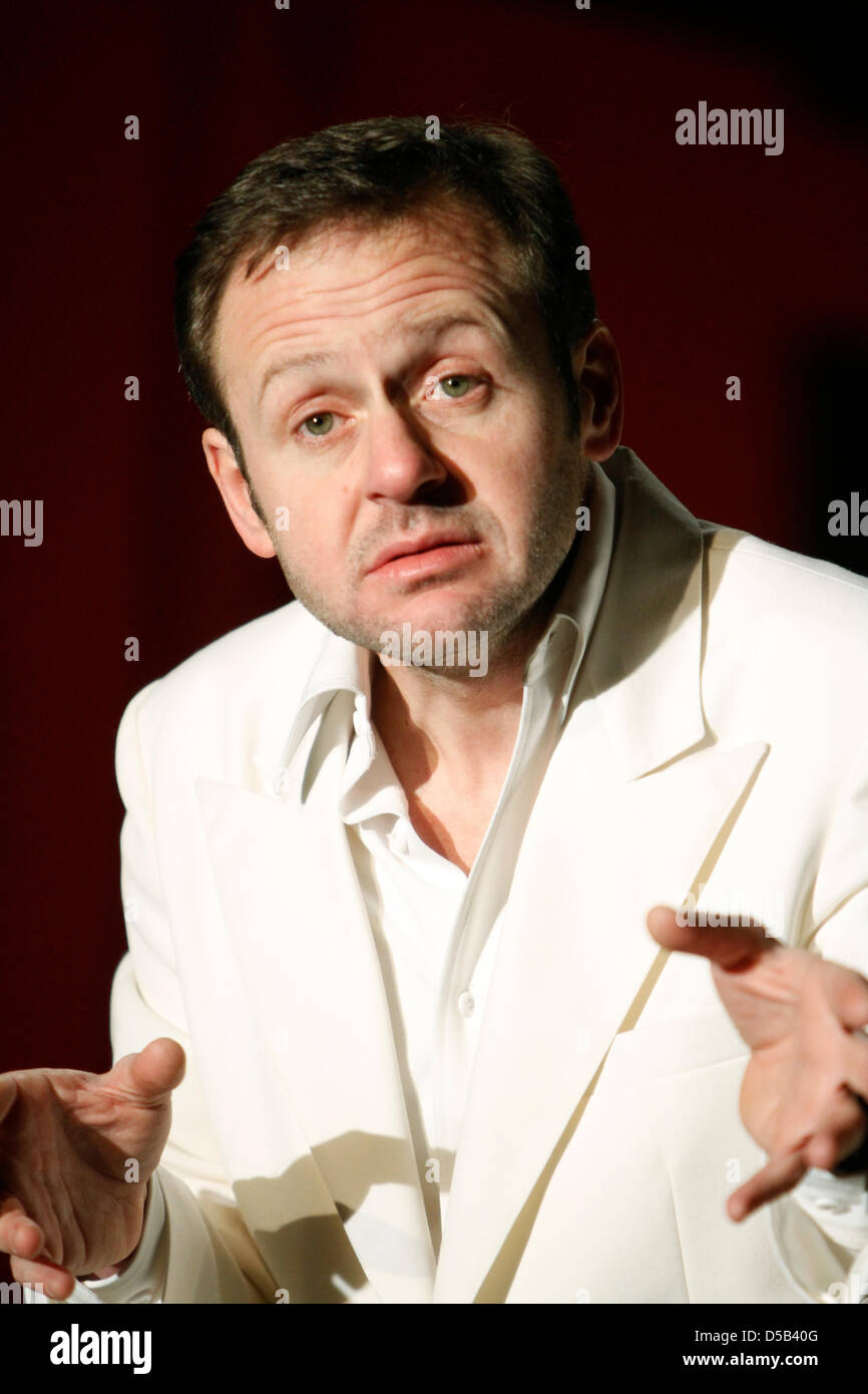 Actor Samuel Finzi performs as Sir Henry during a dress rehearsal of ...