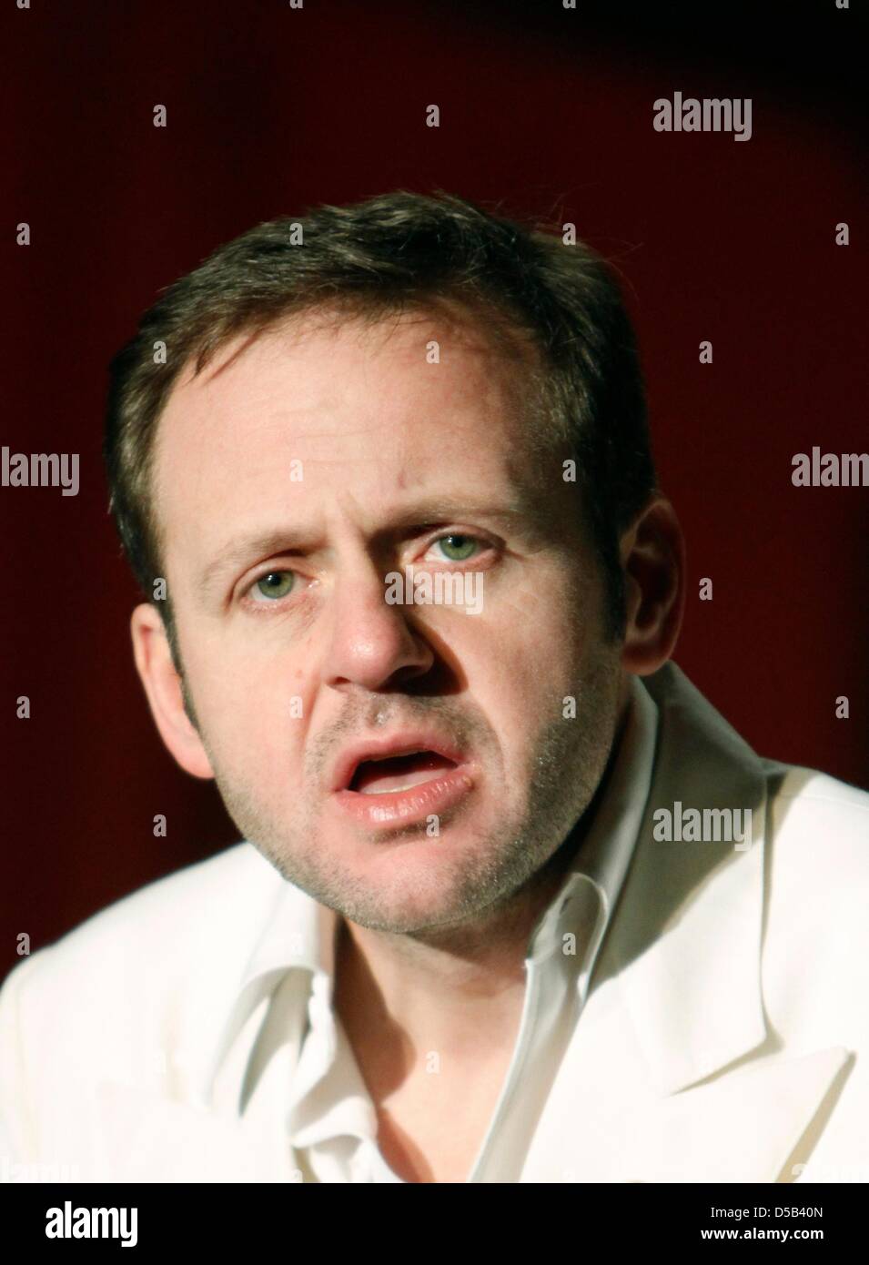 Actor Samuel Finzi performs as Sir Henry during a dress rehearsal of ...