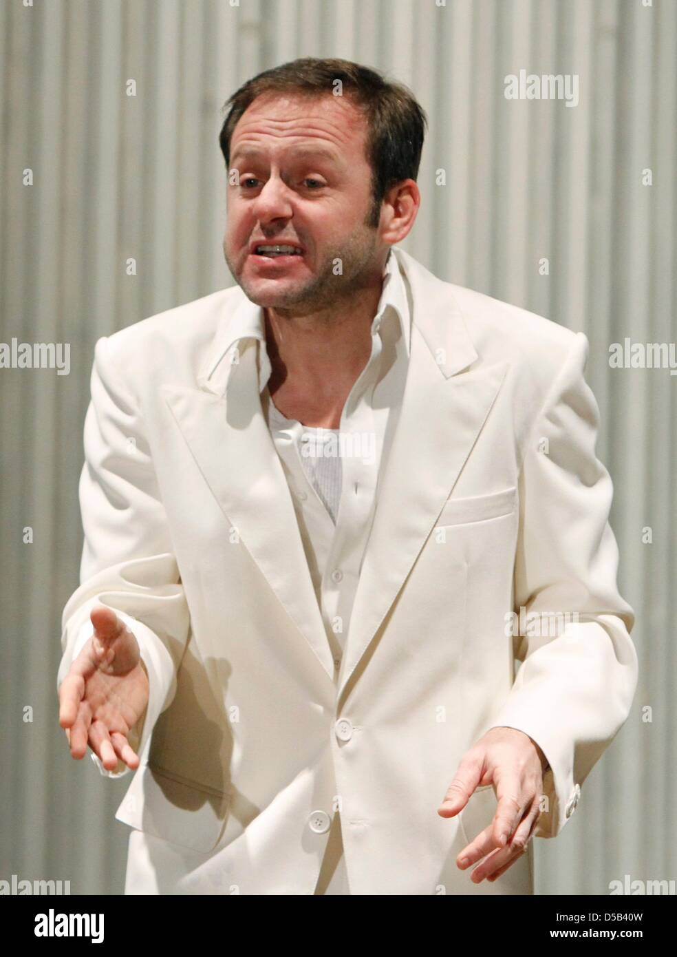 Actor Samuel Finzi performs as Sir Henry during a dress rehearsal of ...