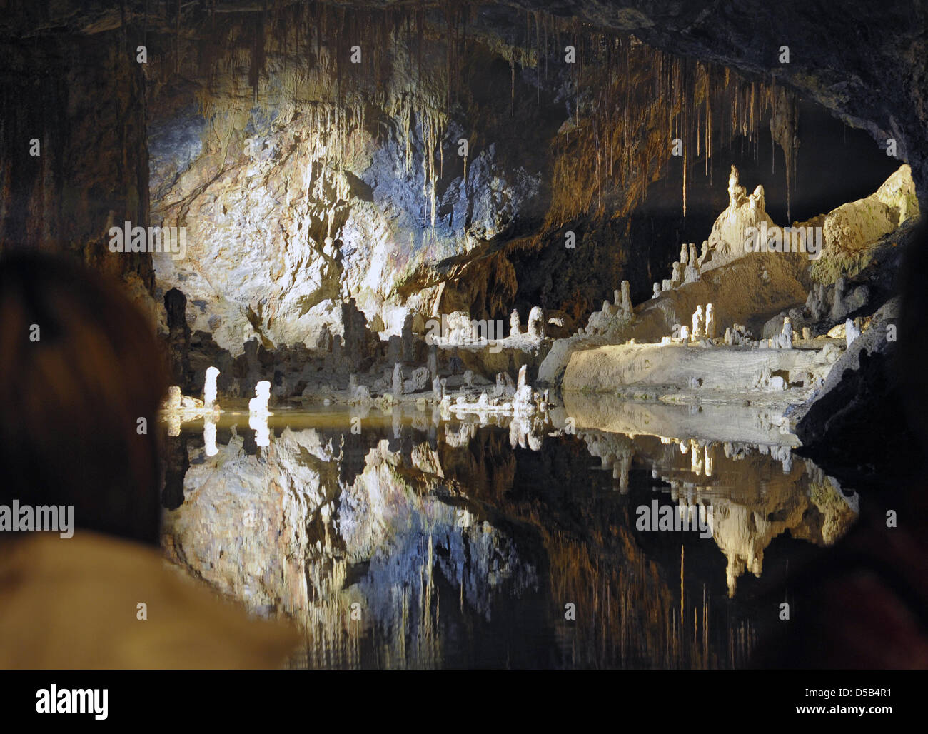 View into the Fairy Grotto at mild temperatures of ten degrees Celsius ...