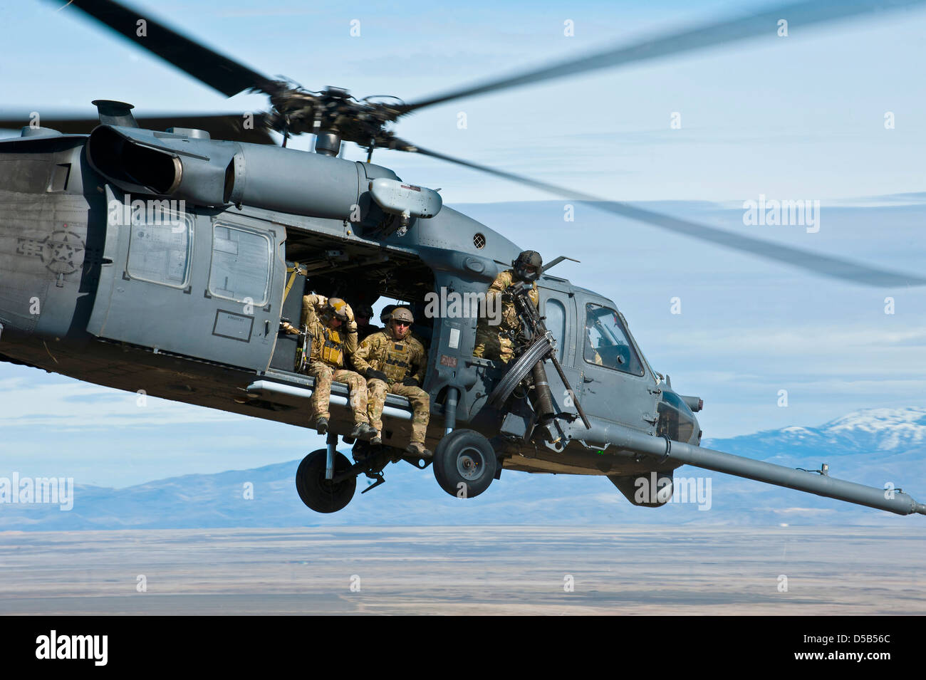 A US Air Force HH-60 Pavehawk helicopter with the 66th Rescue Stock ...