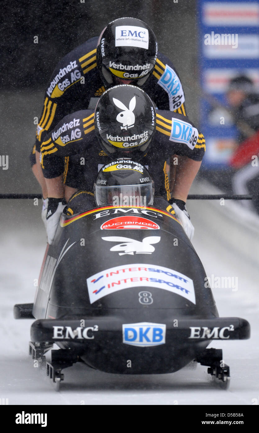 Karl Angerer, Alexander Mann, Andreas Bredau and Gregor Bermbach of ...