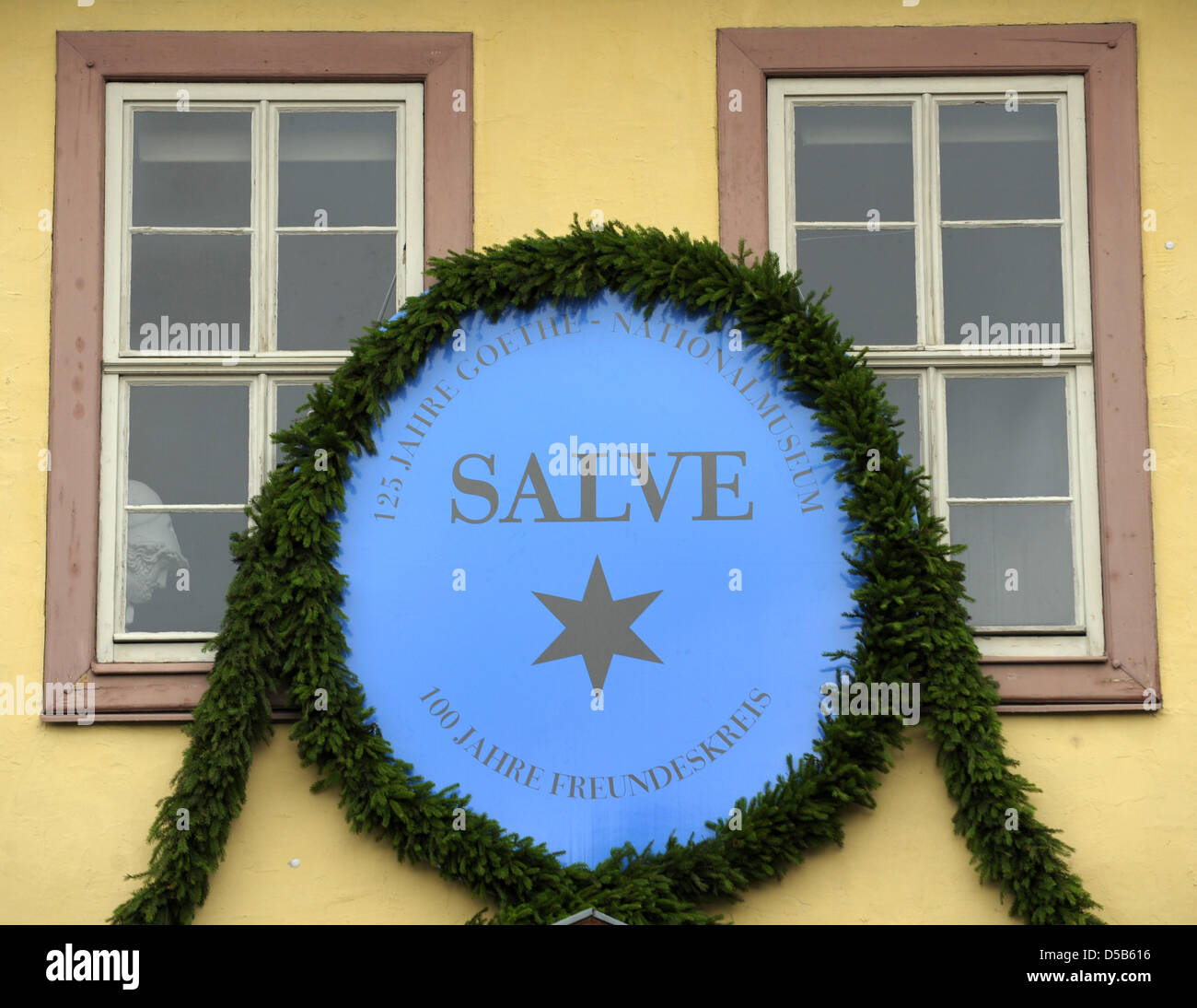 The picture features the special decorations of the Goethe National ...