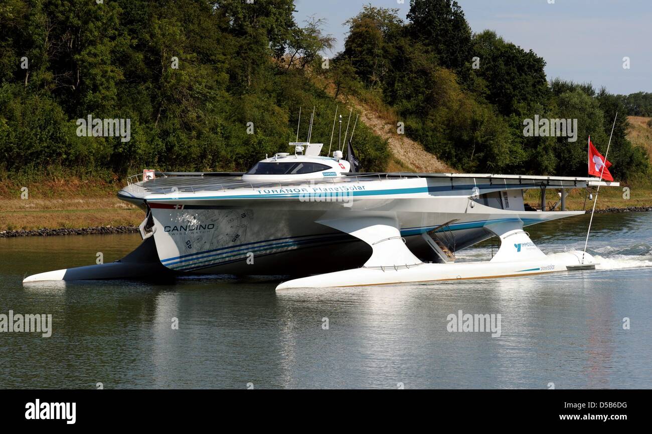The world's biggest solar-powered ship 'Turanor Planet Solar' departs ...