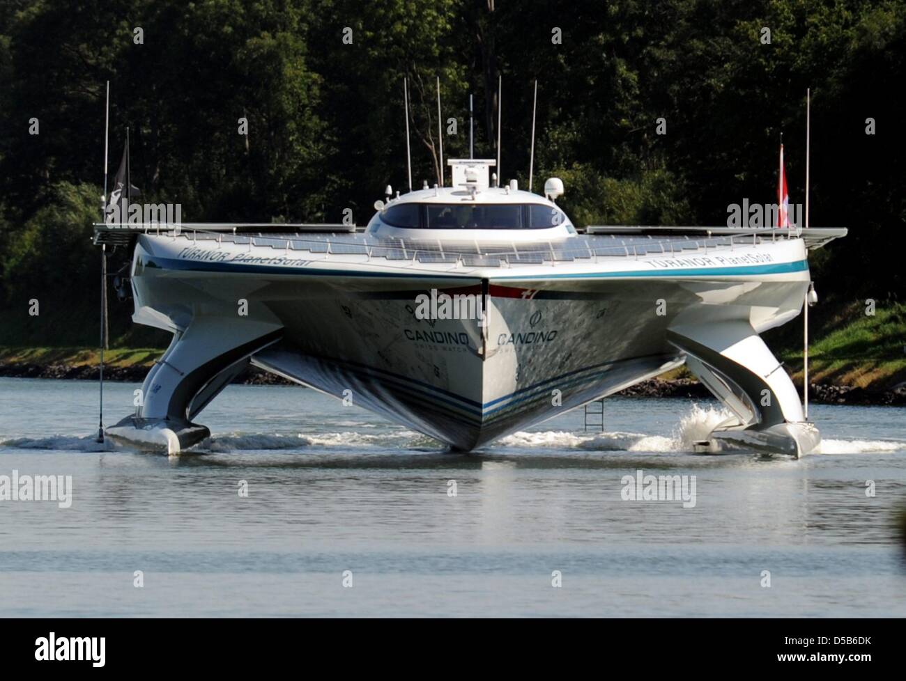 The world's biggest solar-powered ship 'Turanor Planet Solar' departs ...