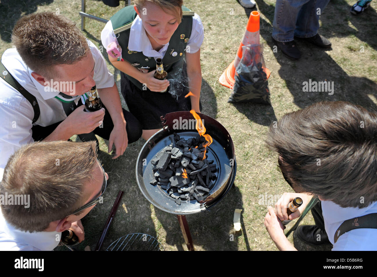 Last year's world champion barbecue team 'Jungschuetzen Drochtersen ...