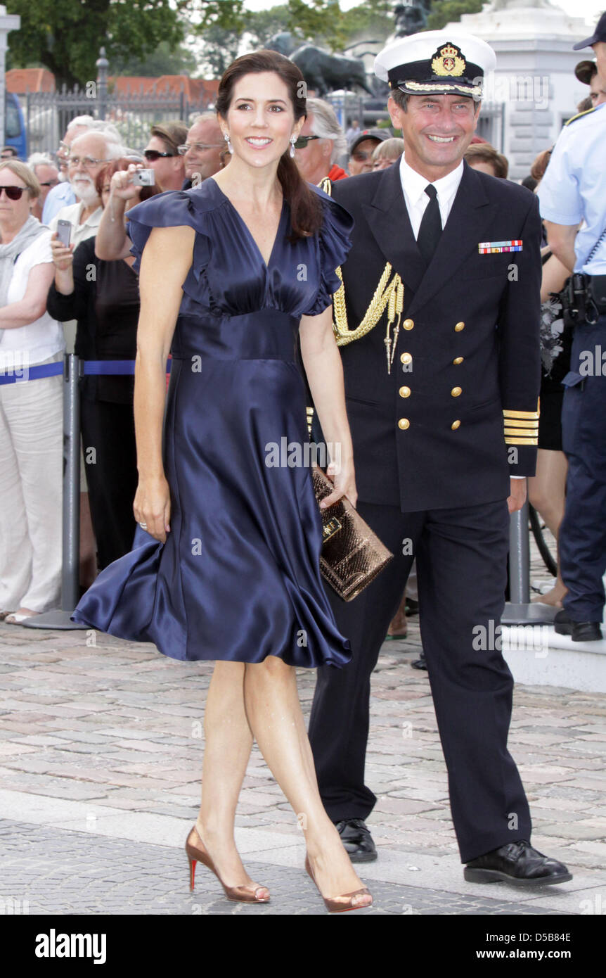 Danish Crown Princess Mary attends the celebration of the Danish Navy's ...