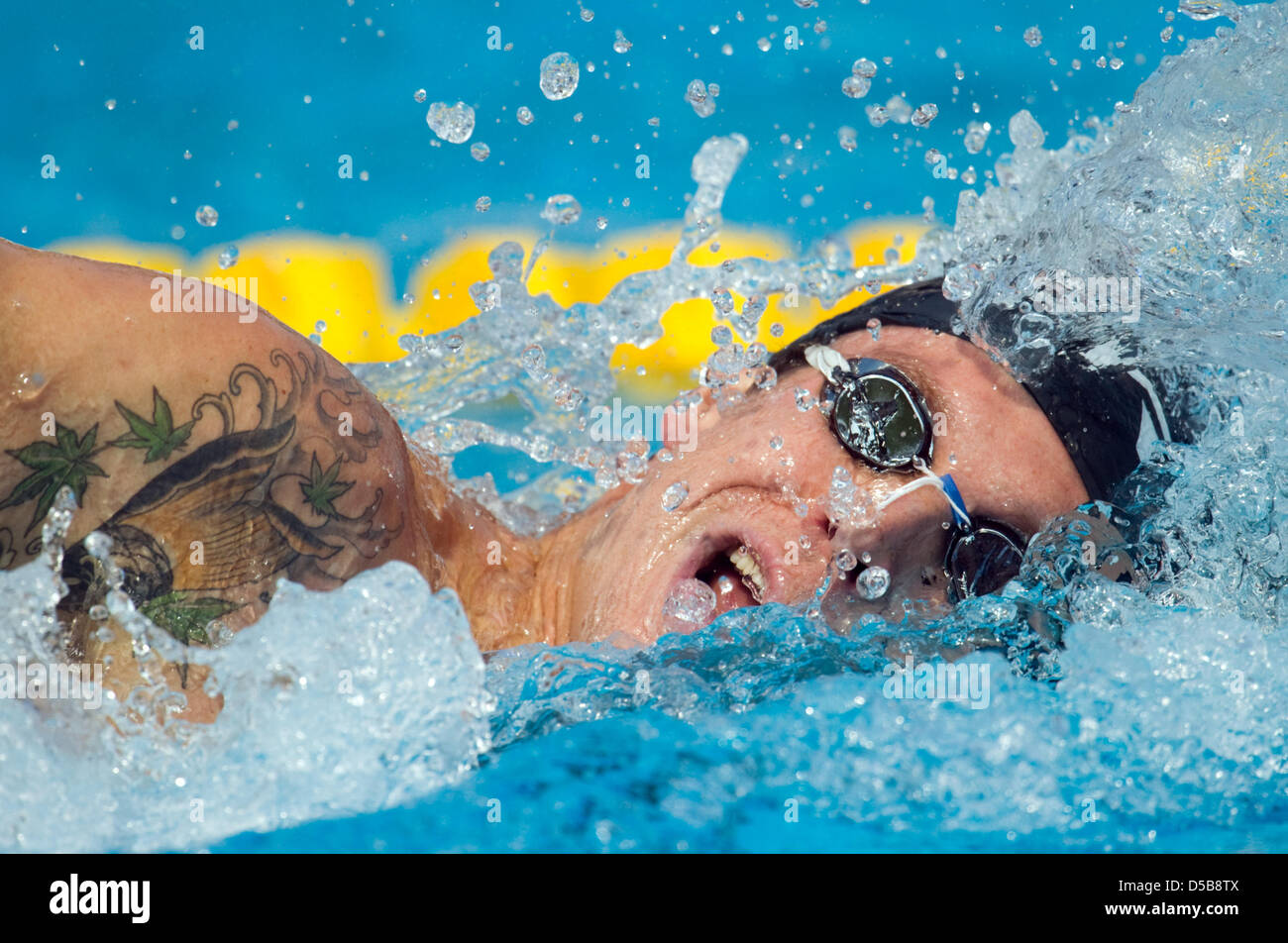 Swimmer breathing out hi-res stock photography and images - Alamy