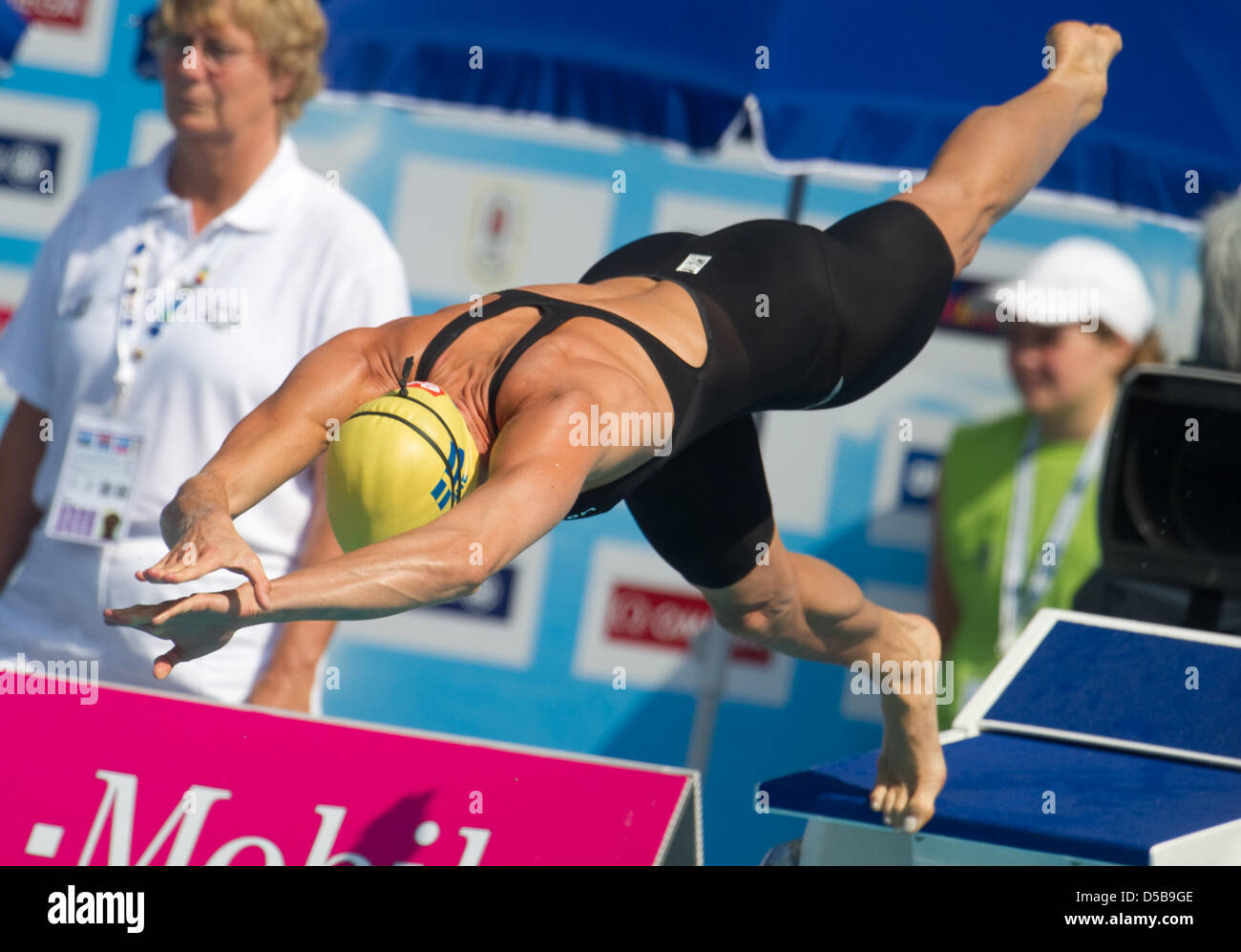Sweden's Therese Alshammar competes in a 50m Freestyle prelim heat at ...