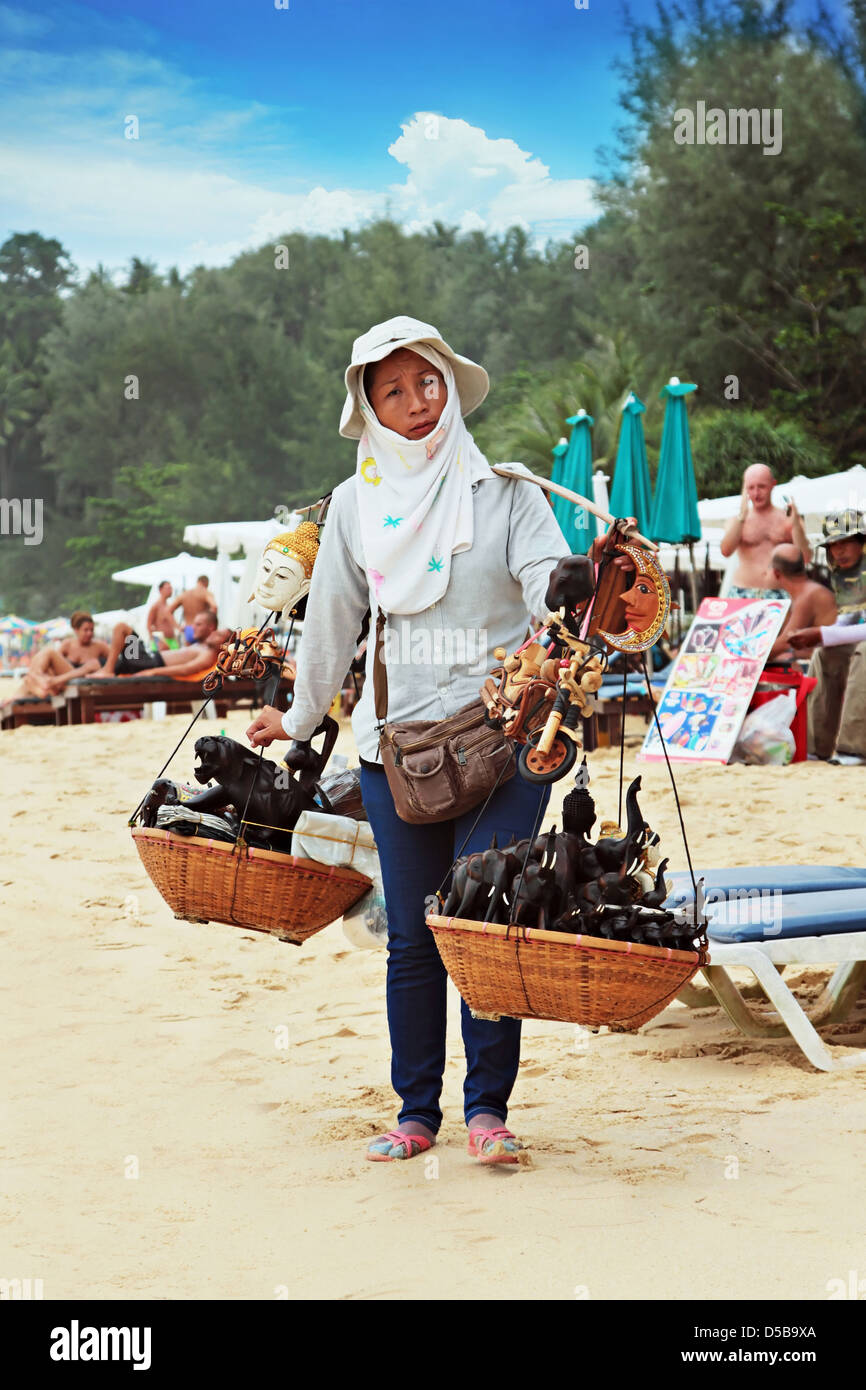 Lady beach trader hi-res stock photography and images - Alamy