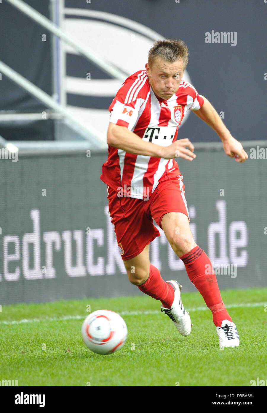 Bayern Munich's Ivica Olic controls the ball during Supercup match FC ...