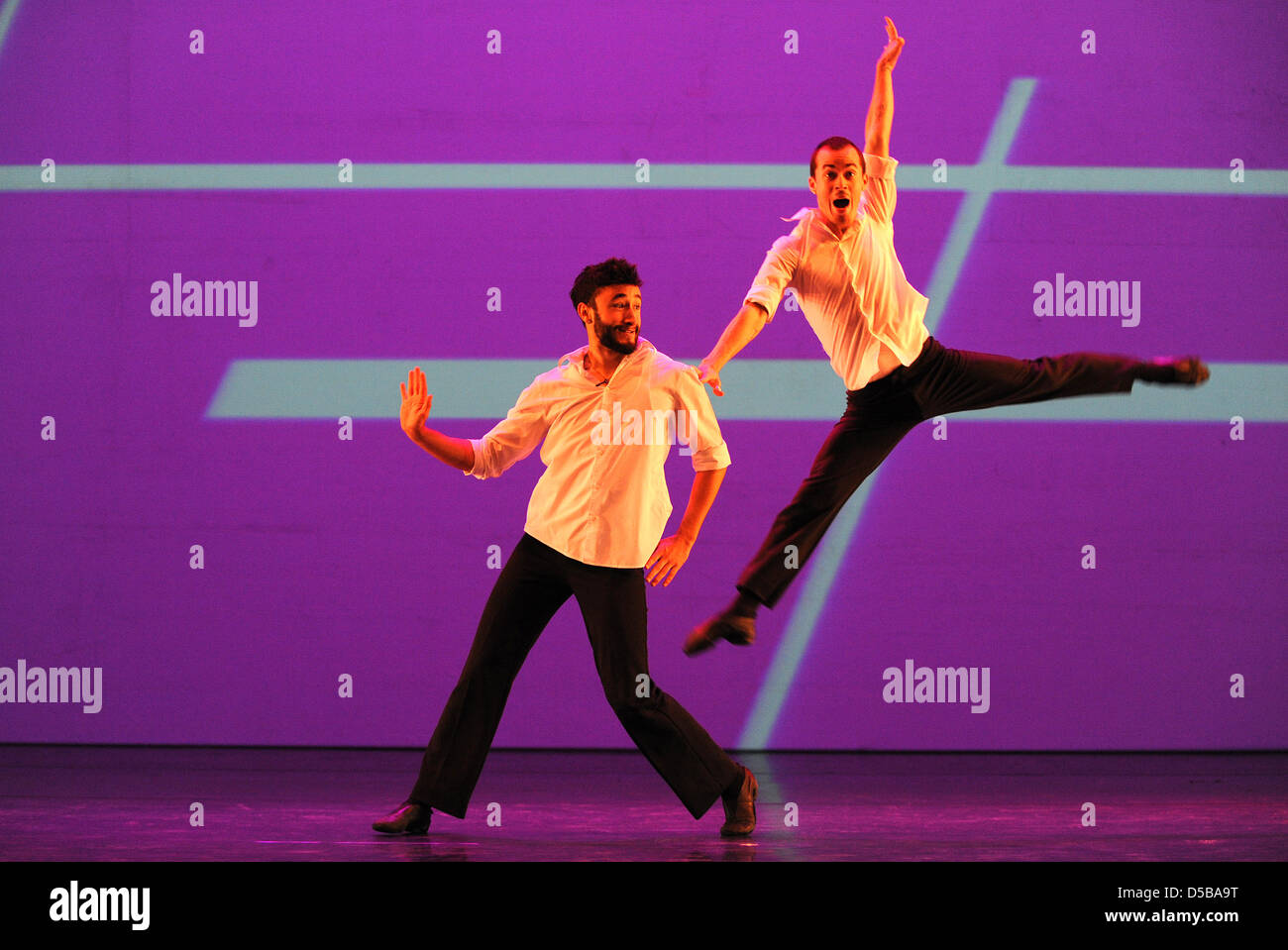 A member of 'The Amazing Boys of Dance' ensemble pictured during a ...