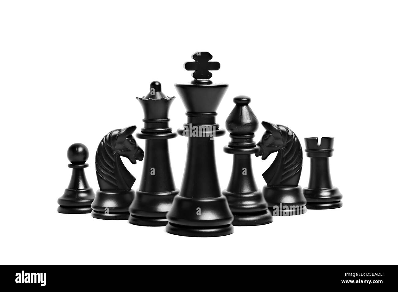 Chess figures isolated on a white background Stock Photo - Alamy