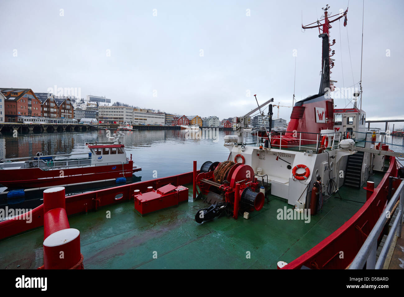 lupus tug berthed in Tromso harbour troms Norway europe Stock Photo - Alamy