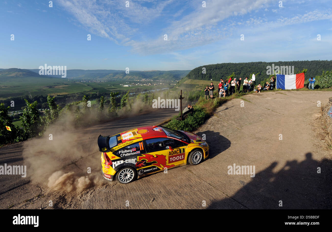 Norwegians Petter Solberg and British co-driver Chris Patterson race in ...