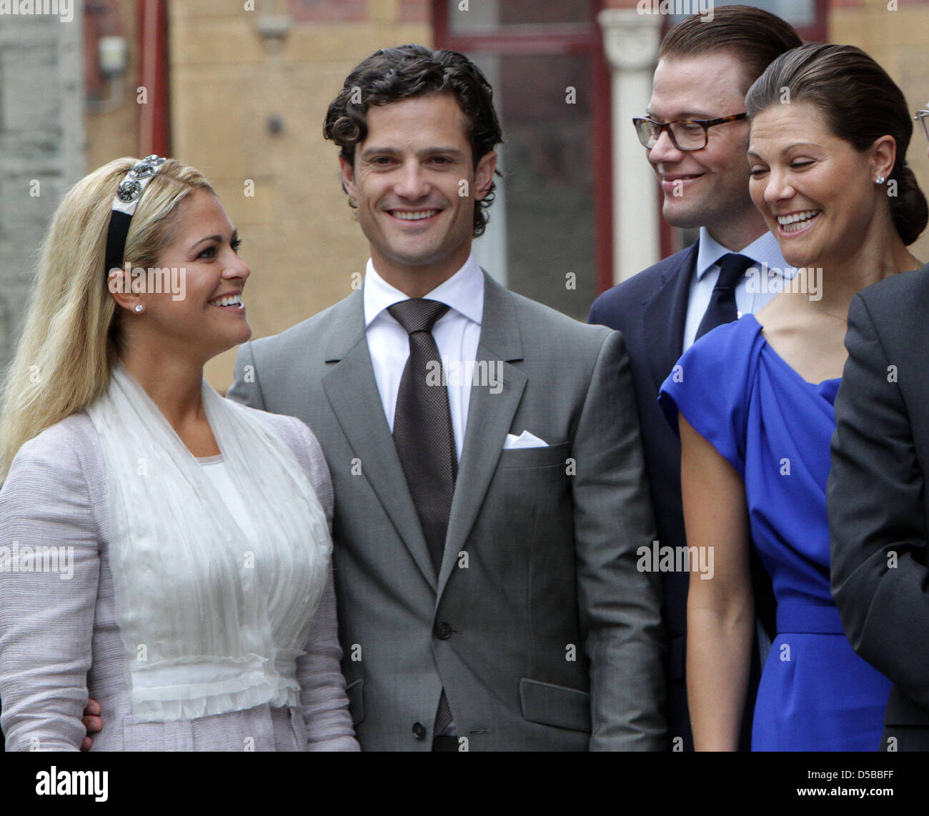 Princess Madeleine of Sweden (L-R), Prince Philip, Prince Daniel and ...