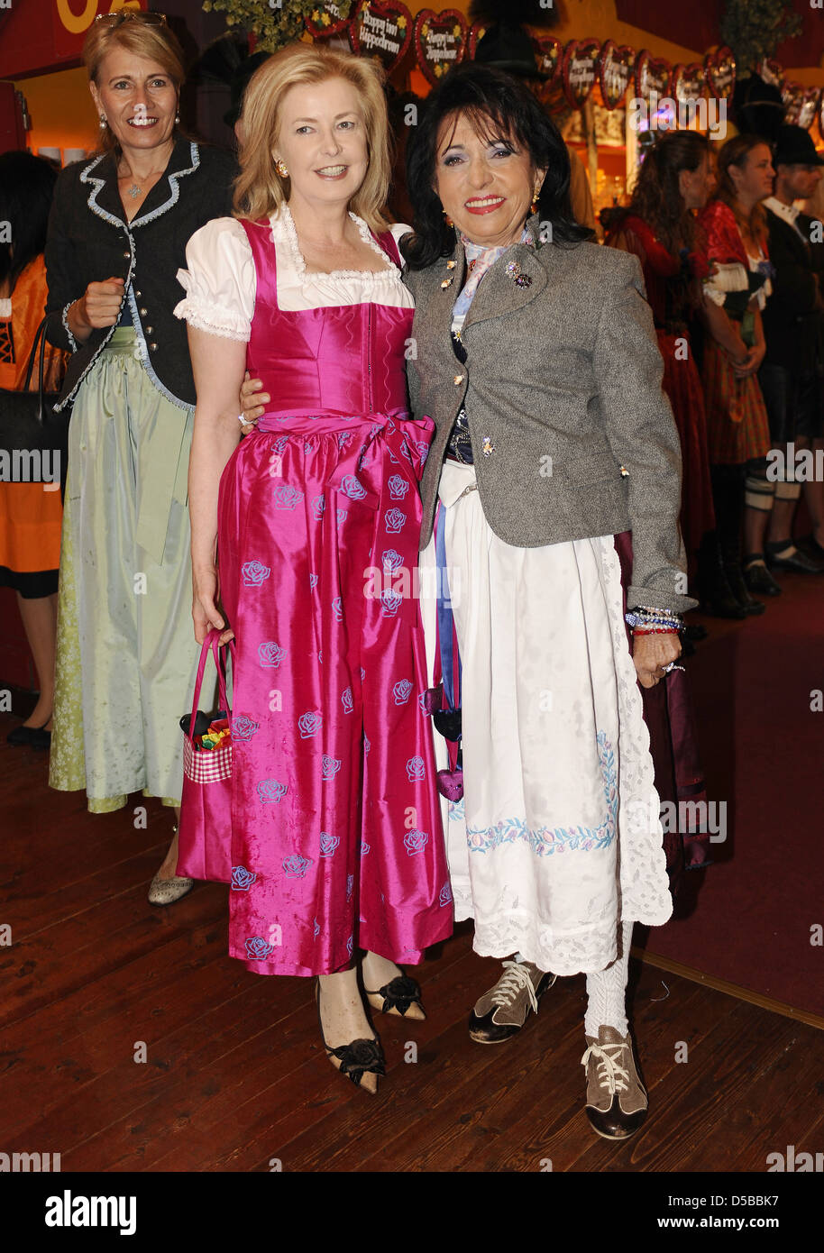 Daniele Thoma and Regine Sixt at Regine Sixt Damen Wiesn at Hippodrom ...