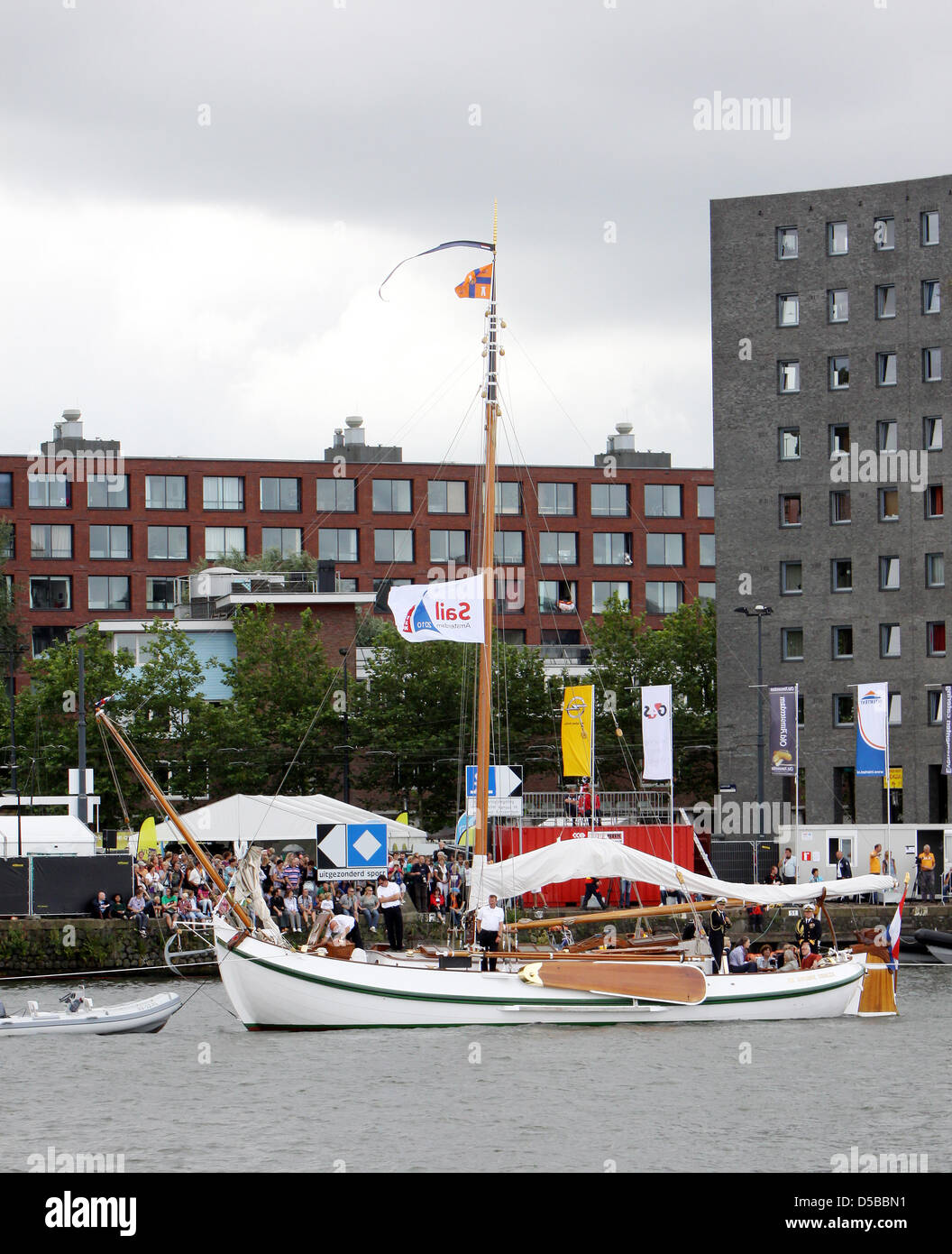 Private ship 'De Groene Draeck' of the Dutch royal family seen during ...
